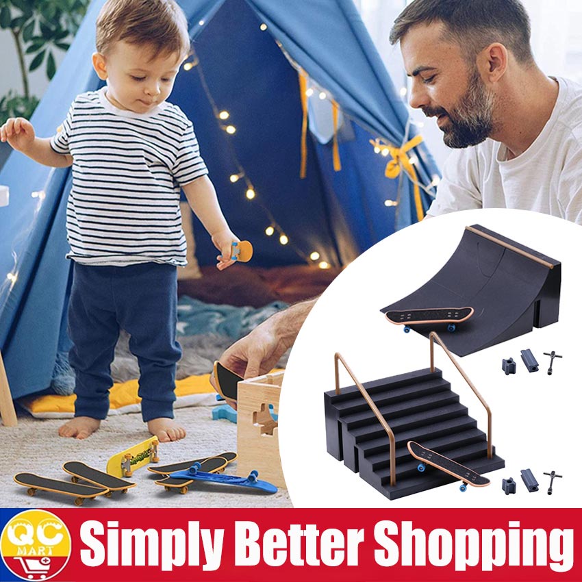 Tech Fingerboard Ramp Finger BMX Scooter Sets Skating Board Venue ...