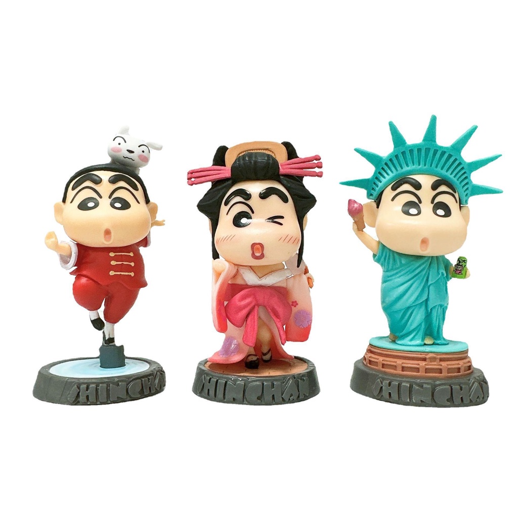 Crayon Shin-chan Global Tour Series 10cm COS Chinese Kungfu Statue of ...