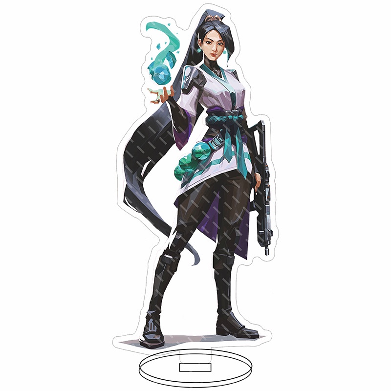 COD VALORANT AGENT ACRYLIC STANDEES SAGE YORU SKYE REYNA BRIMSTONE JETT ...