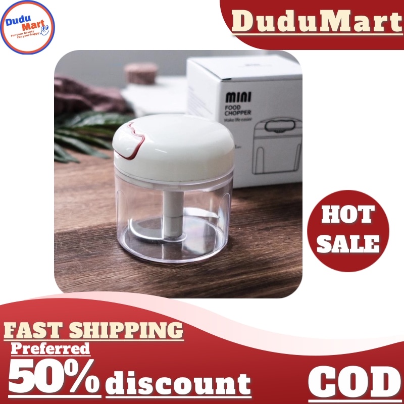 DuduMart Mini Food Chopper Hand Pull Garlic Grinder Onion Ginger Masher ...