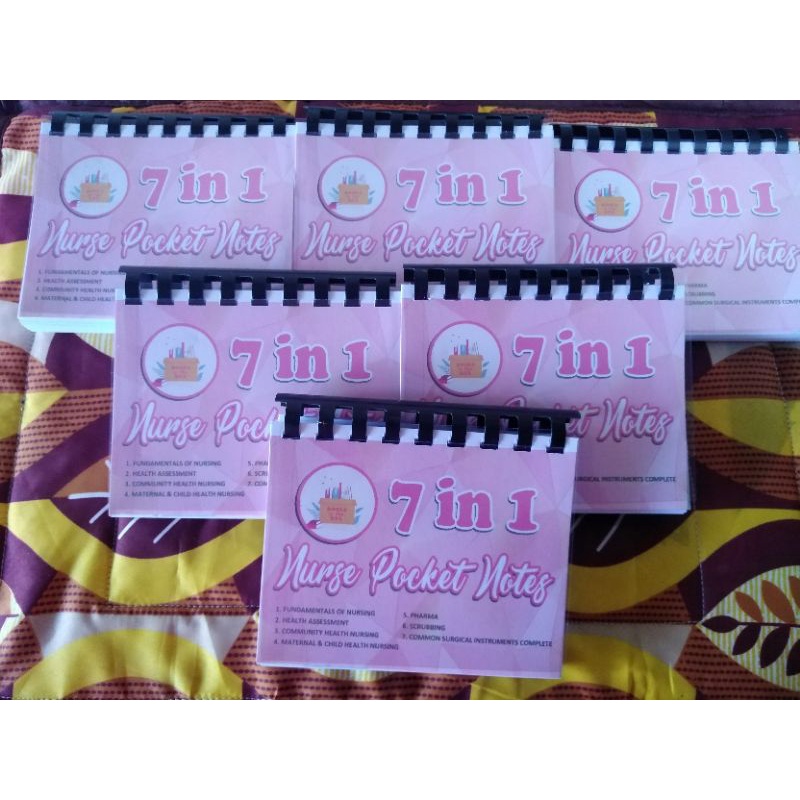 7 in 1 NURSING CONCEPT POCKET NOTES fundamentals, health assessment ...