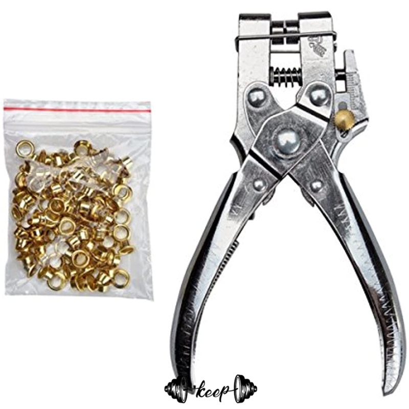 2in1 Heavy Duty Eyelet Puncher 5mm for Hang Tag with Eyelet Grommet 5mm ...