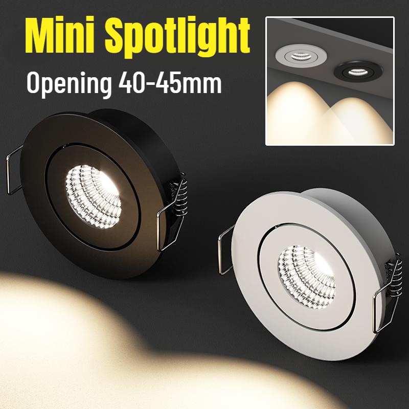 3W Mini spotlight LED Downlight ceiling light Recessed downlight Small ...