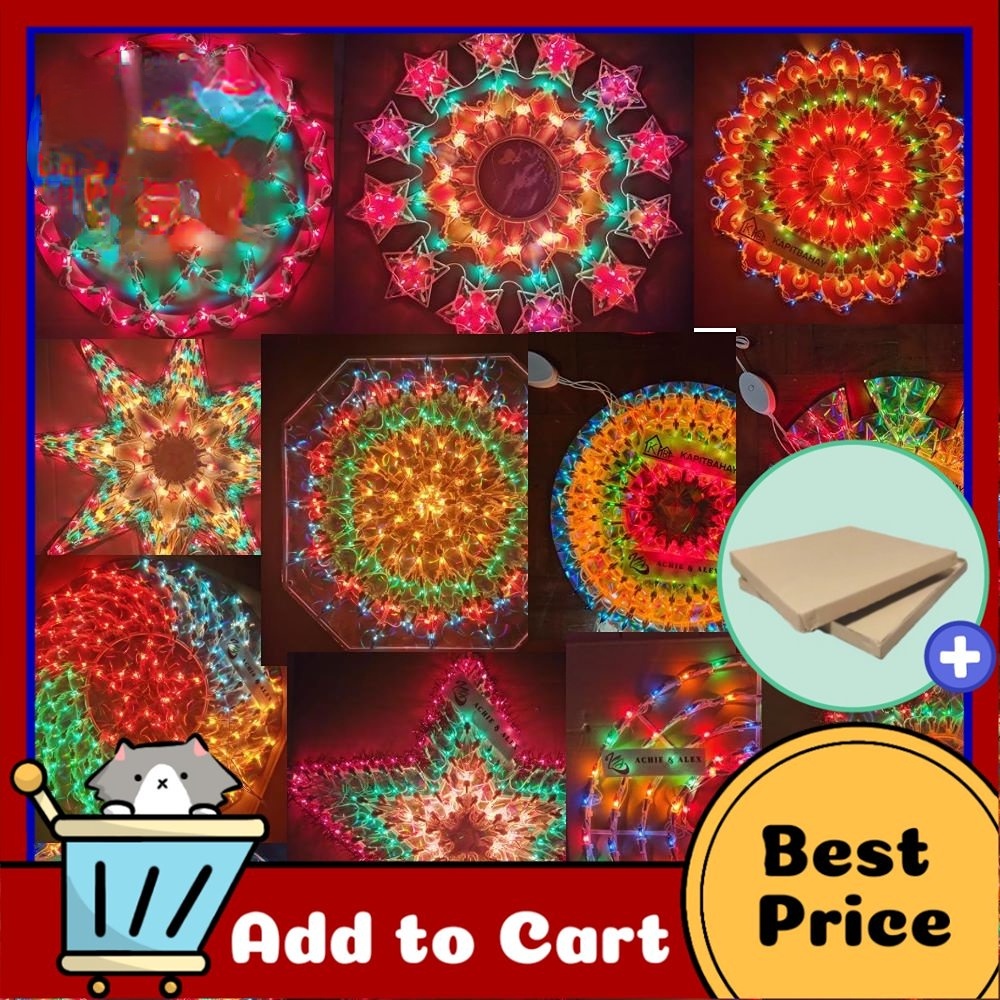 Christmas Light parol with led lights Colorful Christmas Lantern New ...