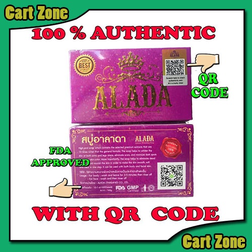 CartZone ALADA Authentic / ORIGINAL SOAP 100% FROM THAILAND With QR ...