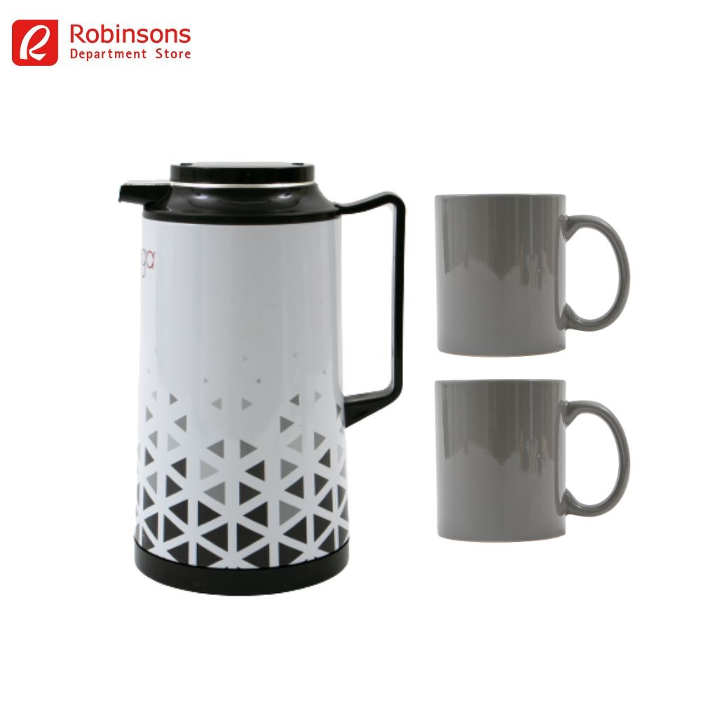 Omega Diamond 3pc Thermal Pot with Mug Set | Shopee Philippines
