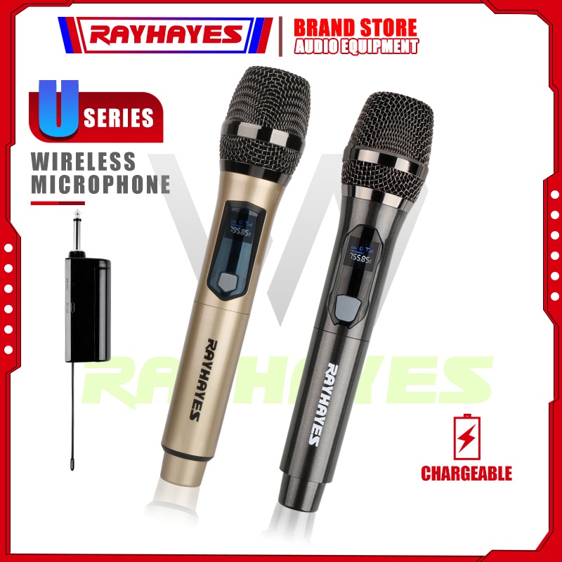 Rayhayes Microphone Rechargeable Wireless For Church Concert Family Ktv ...