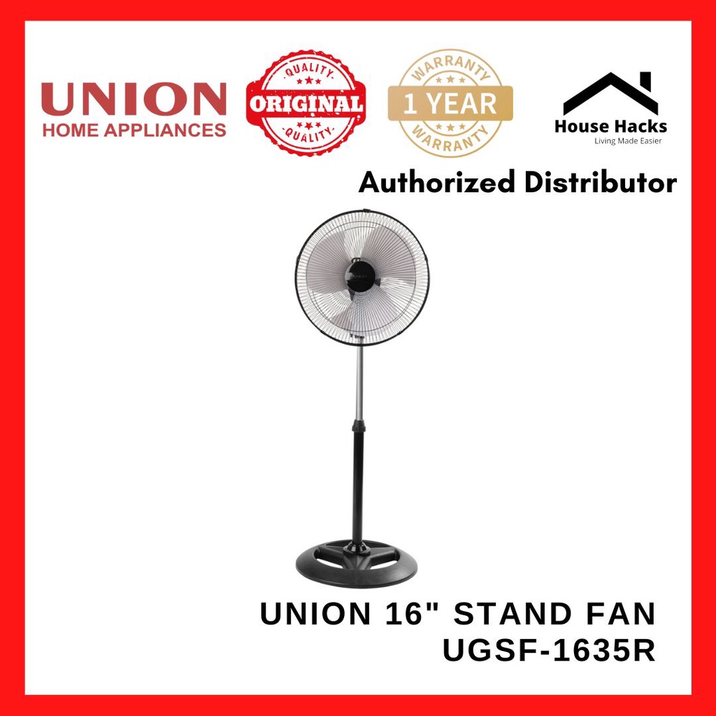 Union 16" Stand Fan UGSF-1635R (House Hacks) | Shopee Philippines