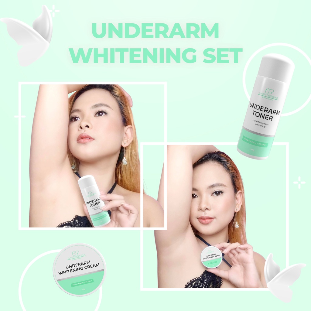 Underarm Whitening Set | Underarm Whitening Toner and Cream | Clarity ...