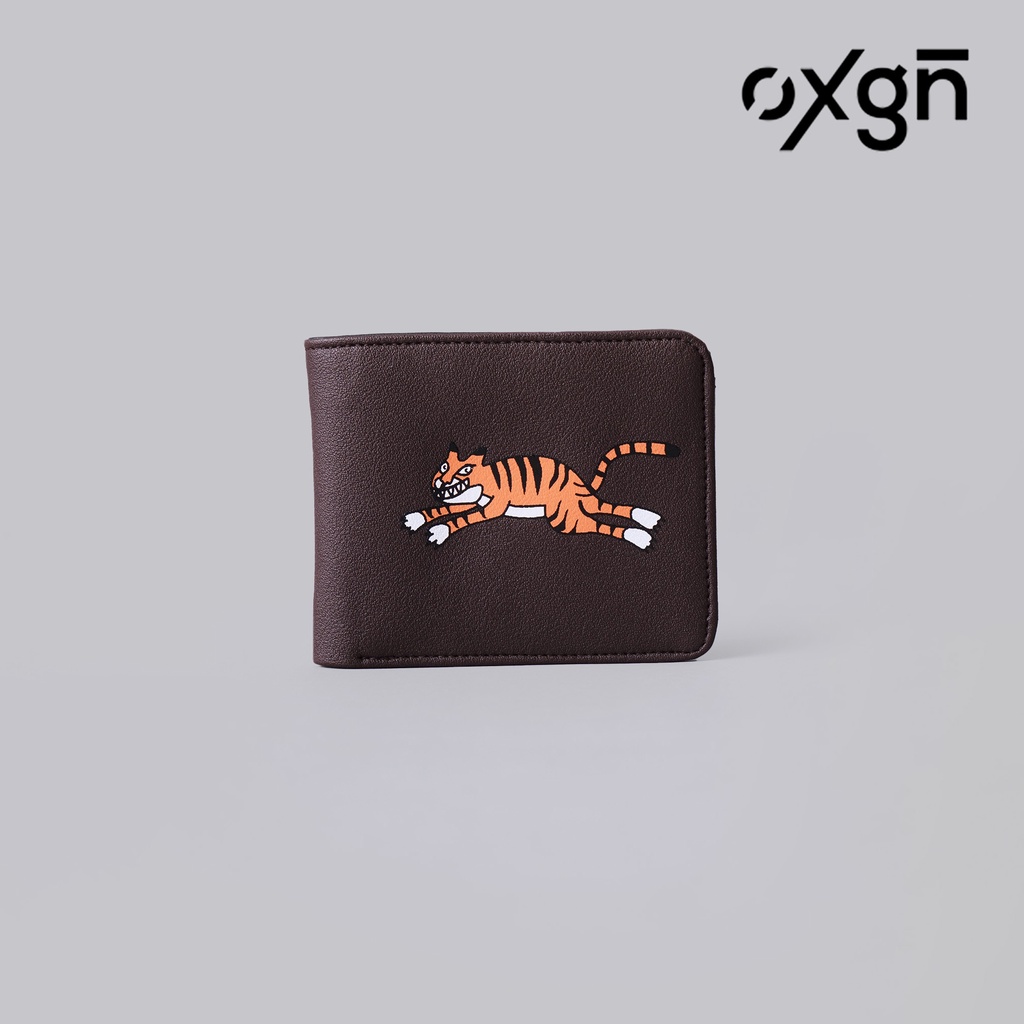 OXGN Animal Bi-Fold Wallet For Men (Chocolate Brown) | Shopee Philippines