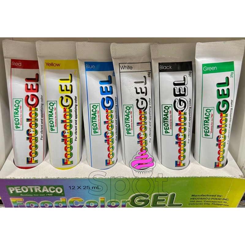 PEOTRACO FOOD COLOR GEL 25ML | Shopee Philippines