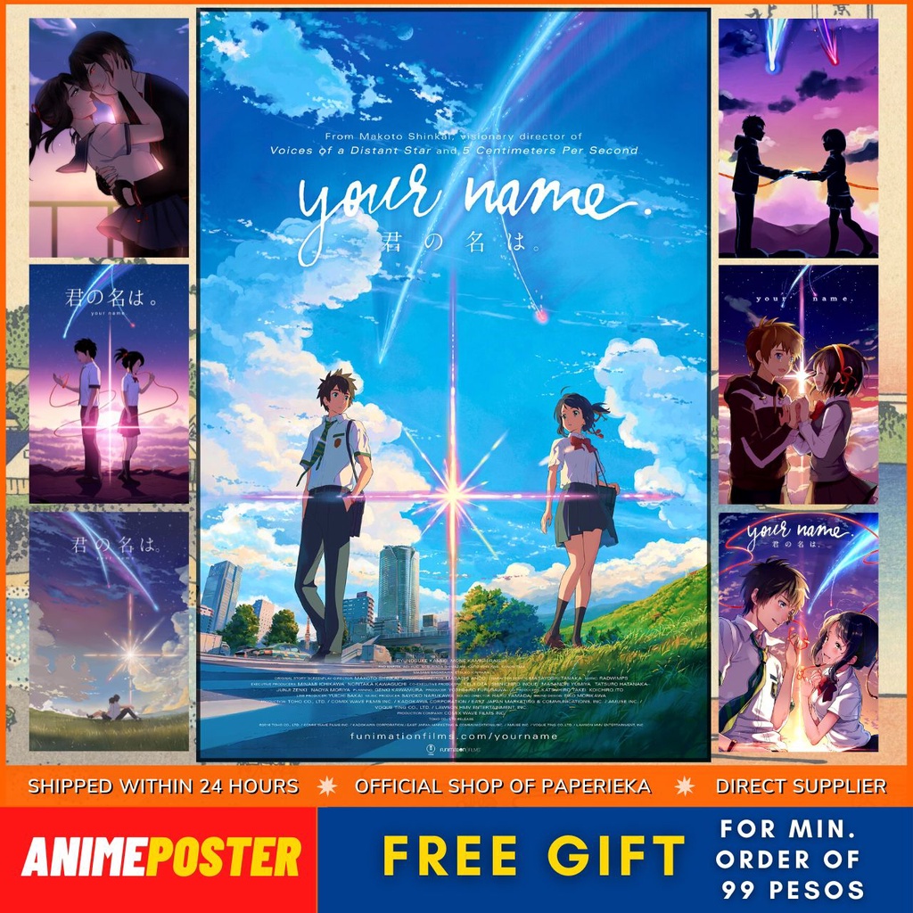 Your Name - Kimi No Na Wa : A4 Anime Poster & Sticker Posters | Shopee ...