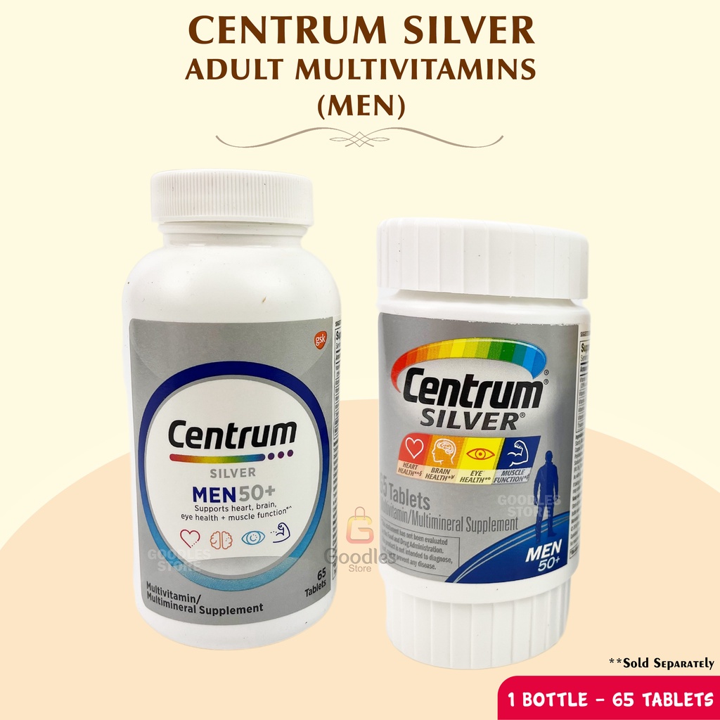 Centrum Silver Men 50+ 65 Tablets Multivitamins Centrum Men Centrum ...