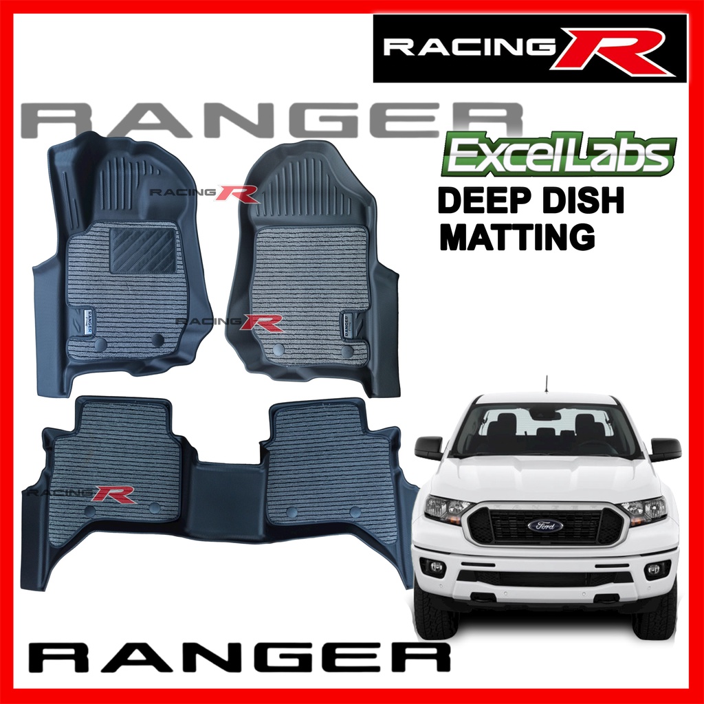 Ford Ranger T6, T7 and T8 2012 to 2022 OEM Deep Dish Matting ( deepdish ...