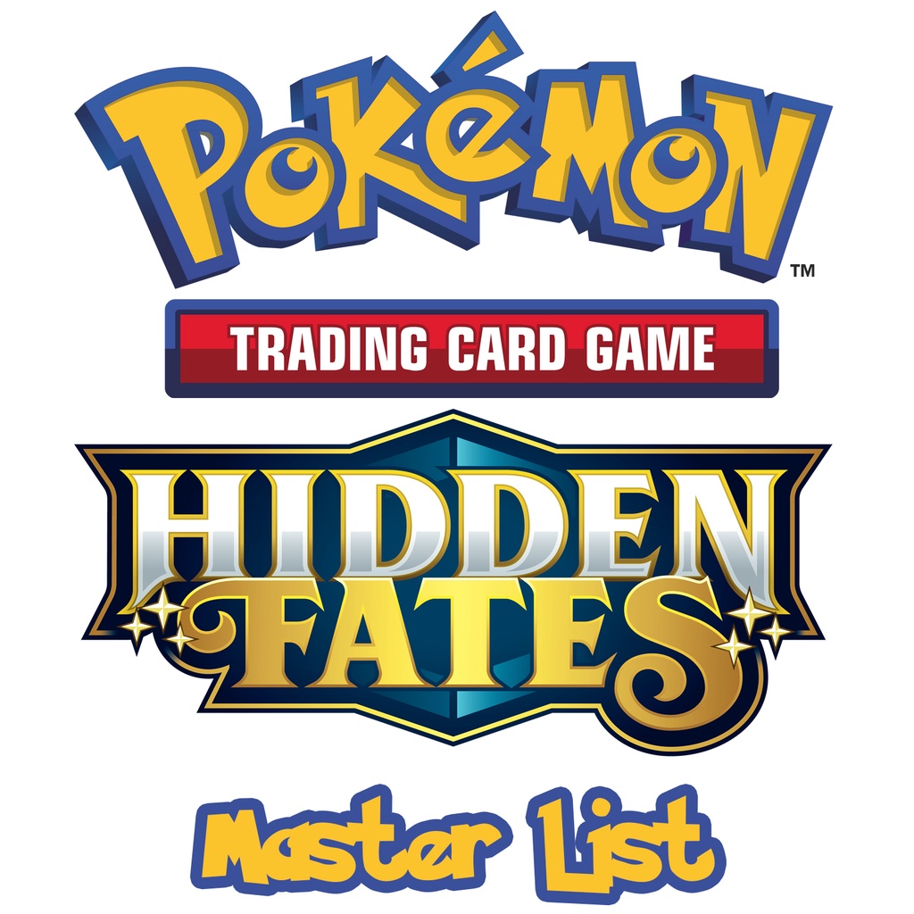 Pokemon TCG - Hidden Fates - Master List (Single Cards) | Shopee ...