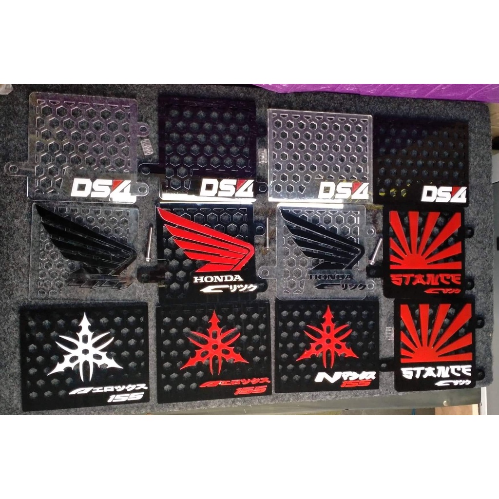 Acrylic radiator cover for nmax v1/V2, aerox v1/V2, click v2, mxi/mx ...