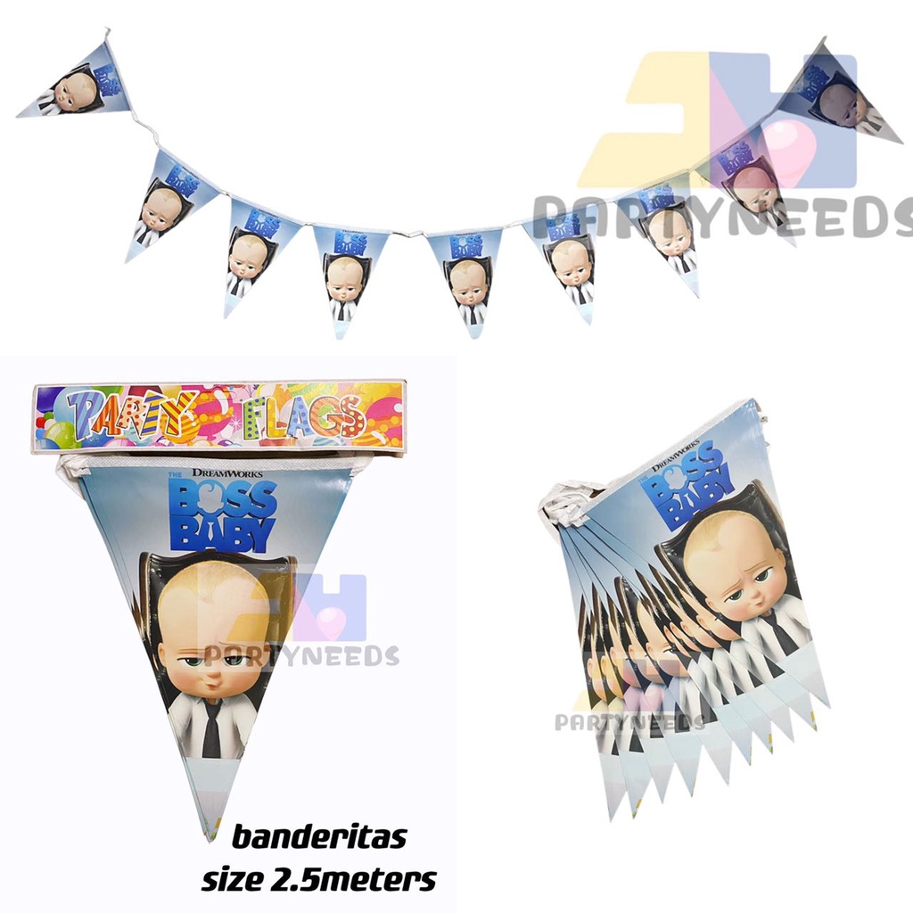 boss baby banderitas flag banner about 3 meters for party decoration ...