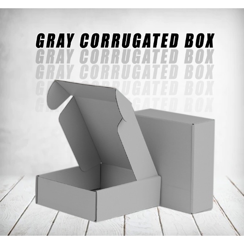 GRAY FULL COLORED High-end Carton Corrugated Cardboard Box Packaging ...