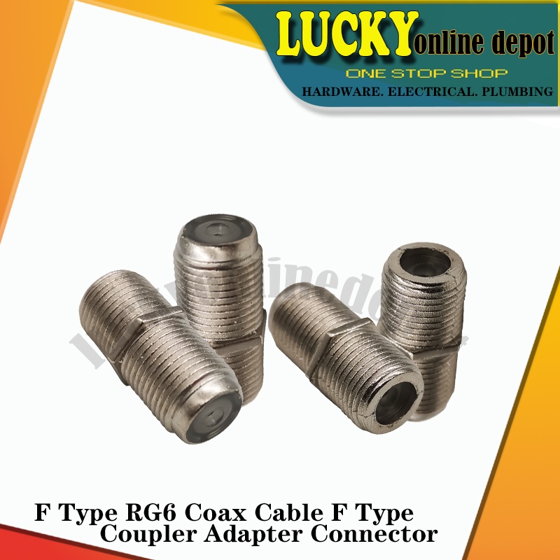 COAX CABLE CONNECTOR F TYPE COUPLER ADAPTER CONNECTOR ( 100PCS ...