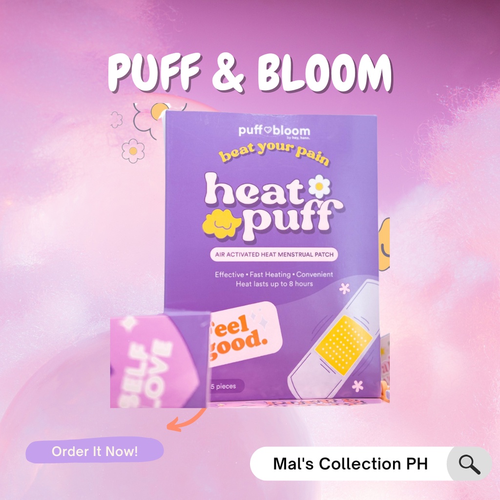 Puff & Bloom Heat Puff Air Activated Heat Menstrual Patch Pads Up to 8 ...