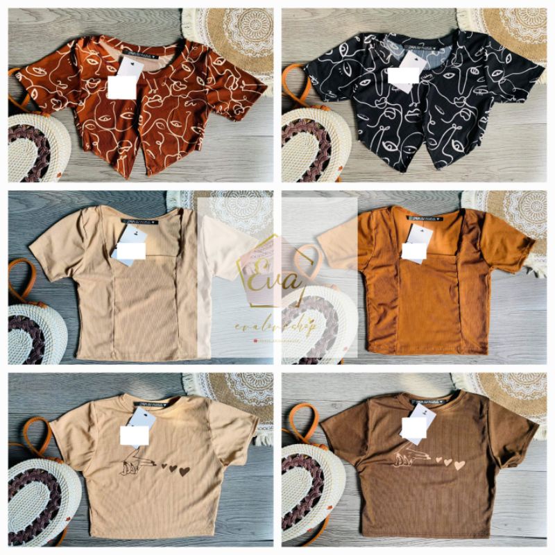 Panimula CROPTOPS BUNDLE with tags and etiketa 10 pcs to 20 pcs ...