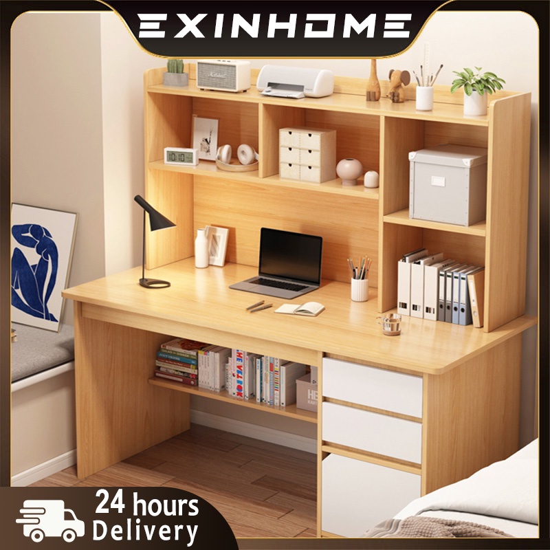 desk bookcase bookshelf one student study table rental house 2023 ...