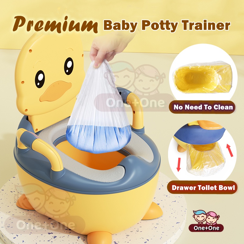 Duck Design Potty Trainer Toilet Portable Baby Toilet Potty Training ...