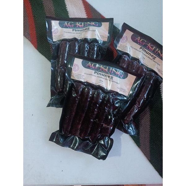 Smoked Pinuneg (Cordilleran Blood Sausage/Blood Pudding) | Shopee ...
