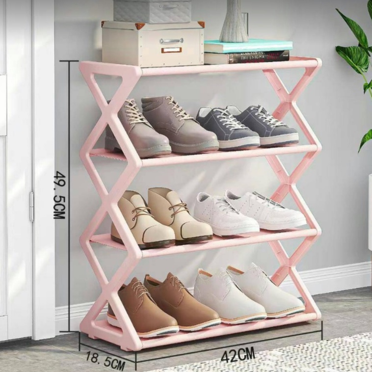 JH Creative X-shaped shoe rack, simple shoe rack, simple shoe rack ...