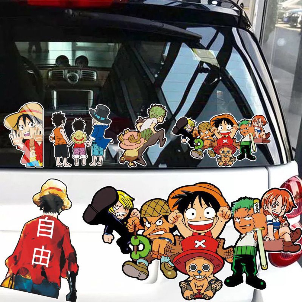 "One Piece" Luffy Nami Chopper Zoro Car Window Car Door Waterproof ...