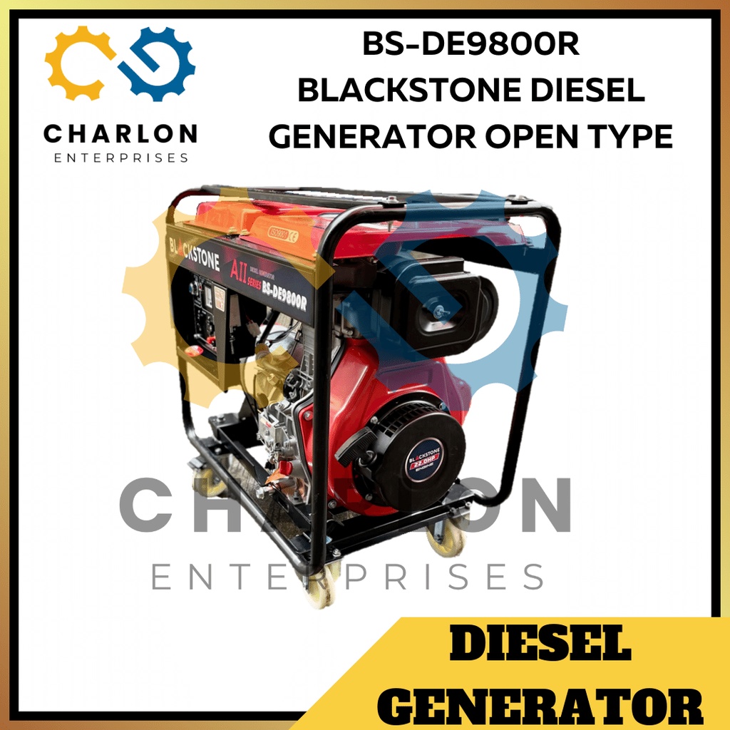BS-DE9800R BLACKSTONE DIESEL GENERATOR SET OPEN TYPE | Shopee Philippines