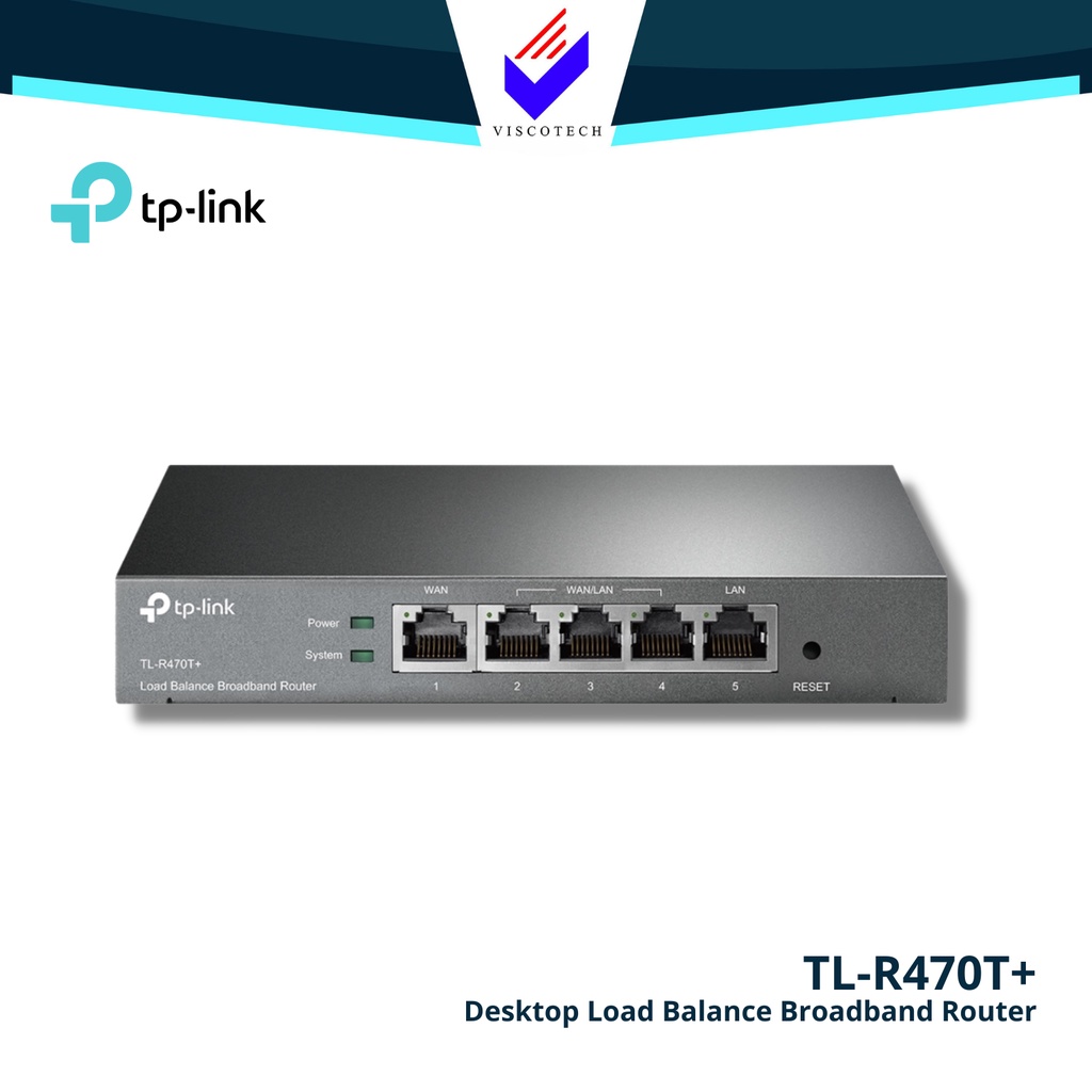 TP-Link TL-R470T+ Desktop Load Balance Broadband Router | Shopee ...