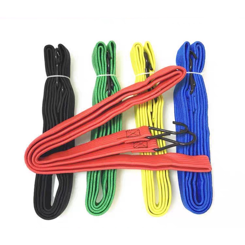 1.7m Bungee Cord Hooks Bike Motorcycle Rope Tie Luggage Car Strap Roof ...