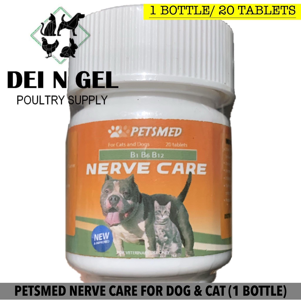 PETSMED NERVE CARE B-COMPLEX FOR DOG & CAT (1 BOTTLE/20 TABLETS ...