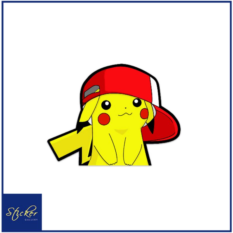 PIKACHU POKEMON ANIME PEEKER Waterproof Sticker | Shopee Philippines