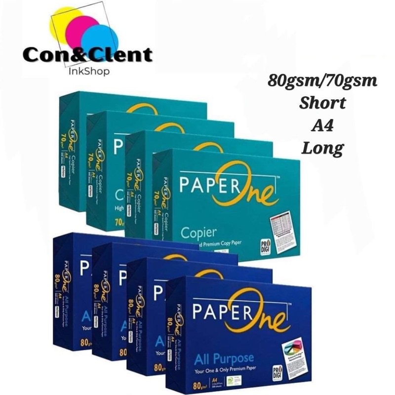 PAPER ONE Bondpaper in 70/80gsm (500/pack) | Shopee Philippines