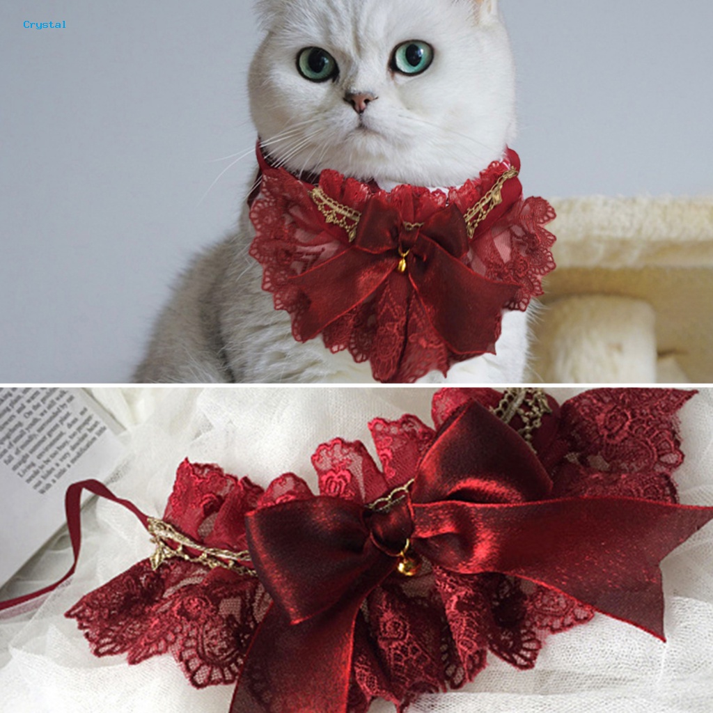 CR.z Soft Cat Neckerchief for Daily Collocation Pets Cat Dog Bowknot ...