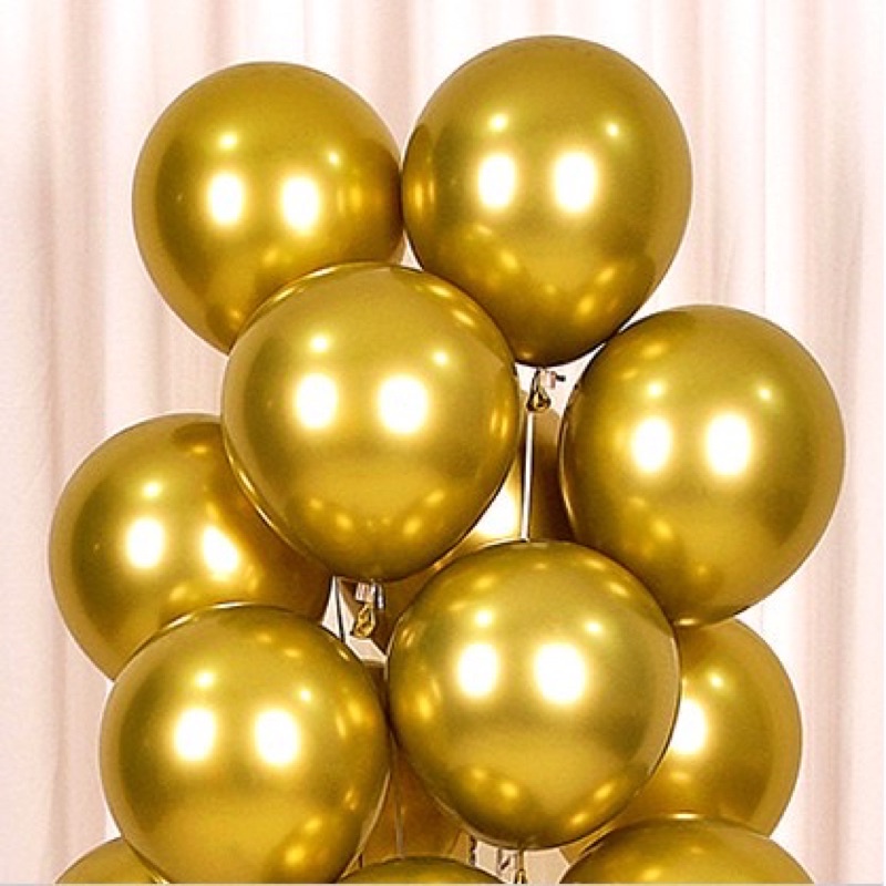 CHROME GOLD BALLOONS | Shopee Philippines
