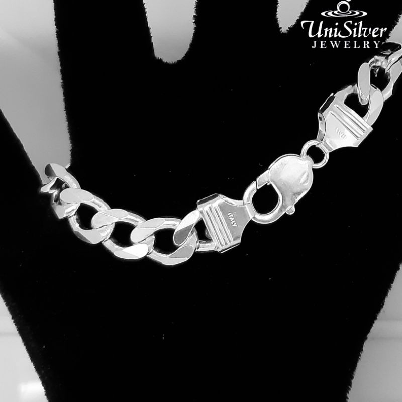 Unisilver 925 Sterling Silver Men's Bracelet (MBRX12-031080) | Shopee ...