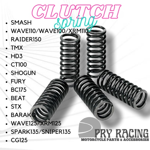 PRY RACING MOTORCYCLE CLUTCH SPRING HD3 WAVE110 BARAKO RAIDER150 SMASH ...