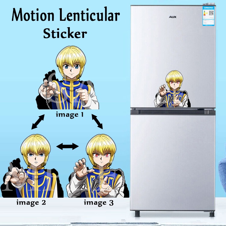 Kurapika 3D Motion Sticker Hunter X Hunter Anime Peeker Sticker ...