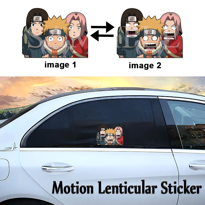 NARUTO Anime Characters Funny Motion Sticker Waterproof Decals for Cars ...
