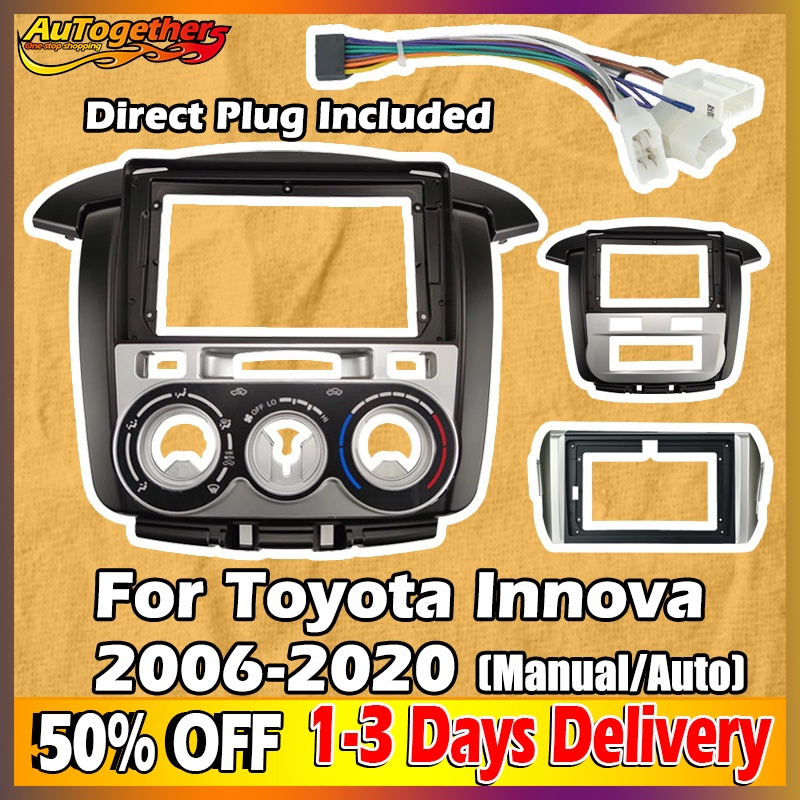 Car Stereo 2din Panel Facia for TOYOTA Innova 2006-2020 9 inch Android ...
