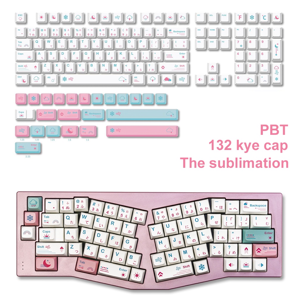 XDA PBT Cherry Profile Keycaps Japanese For Mechanical Keyboard RK61 ...