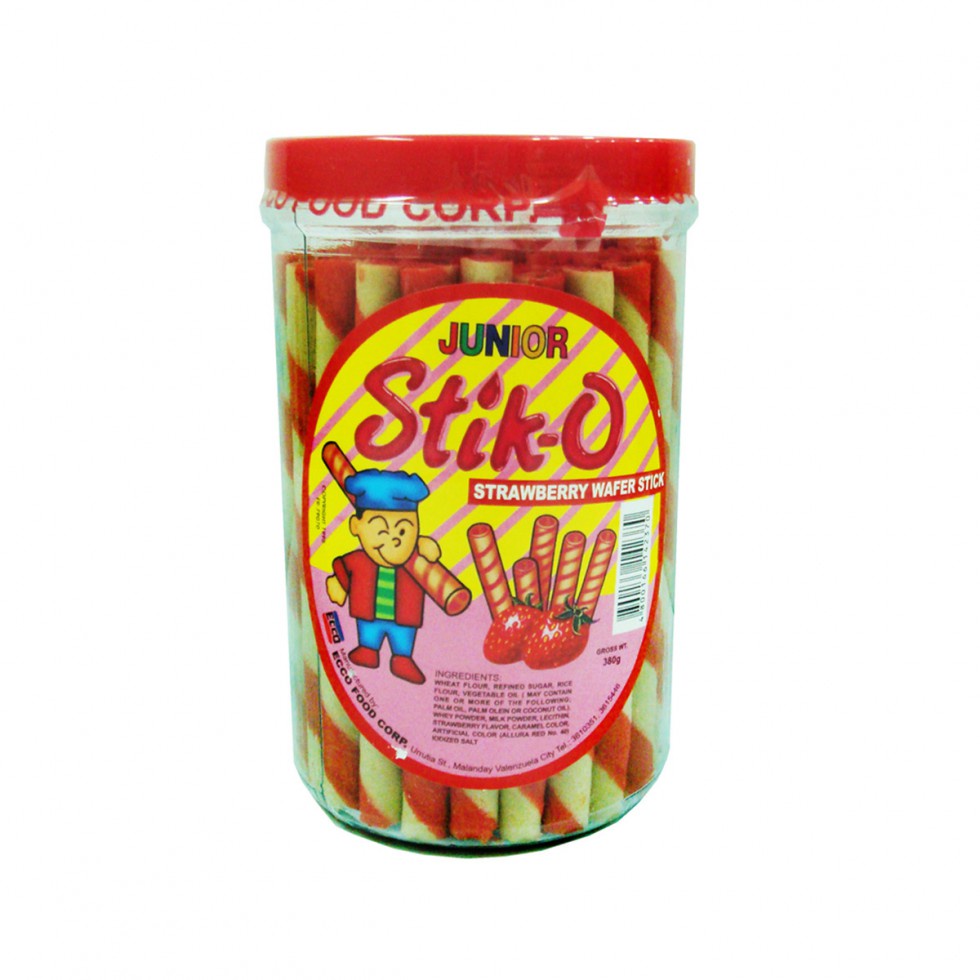 Stik-o Junior Wafer Sticks Strawberry 380g | Shopee Philippines
