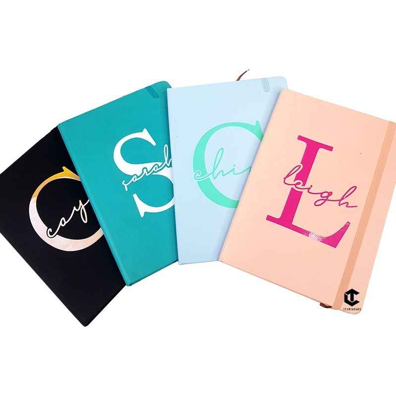 Personalized A5 Moleskin Rubber Diary Strap Notebook Free Name | Shopee ...