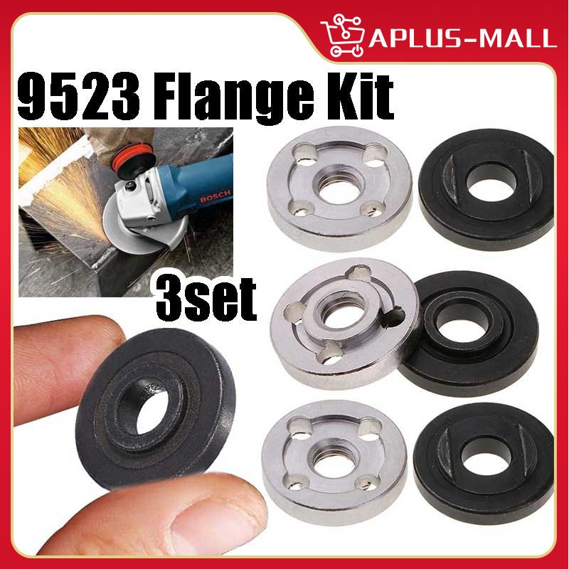 3Pair Angle Grinder Flange Kit Nut Inner Outer Set Nuts Flange For ...