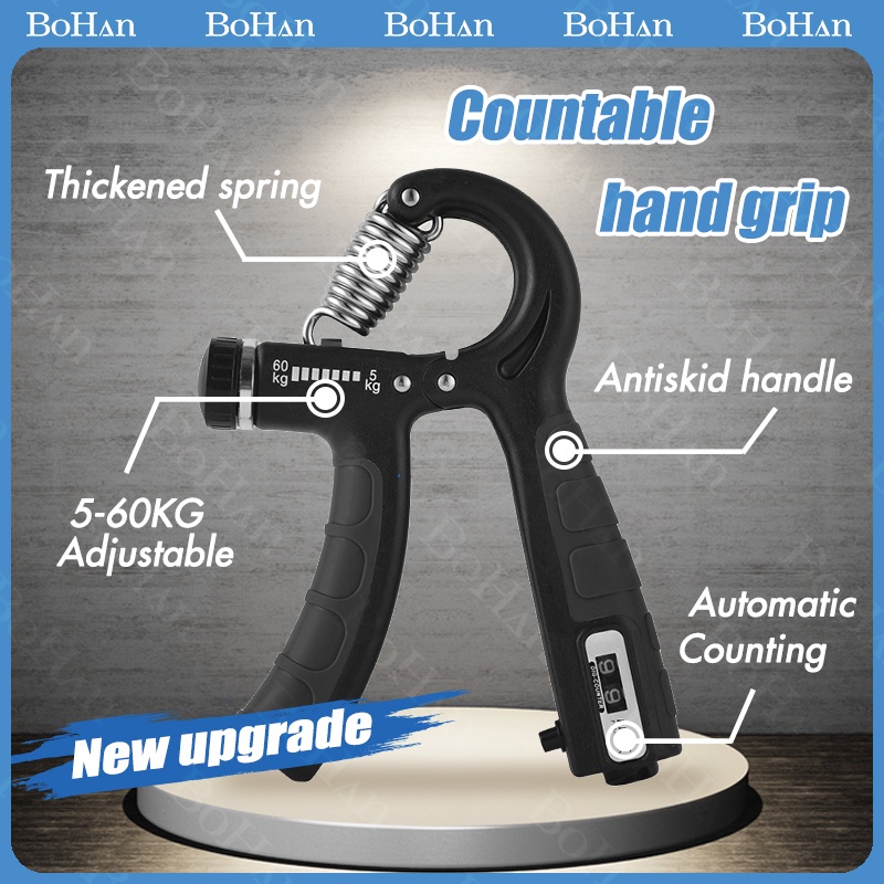 Gripper R-Shape Adjustable Countable hand Grip Strength Exercise ...