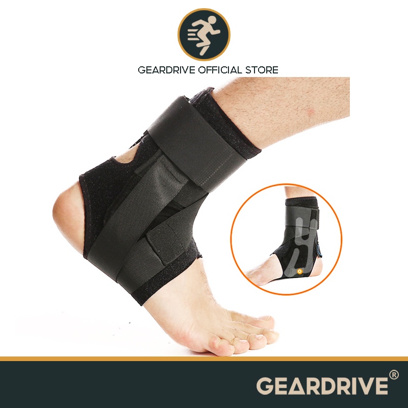 GEARDRIVE Ankle Brace For Women and Men - Sprained Ankle, Support ...