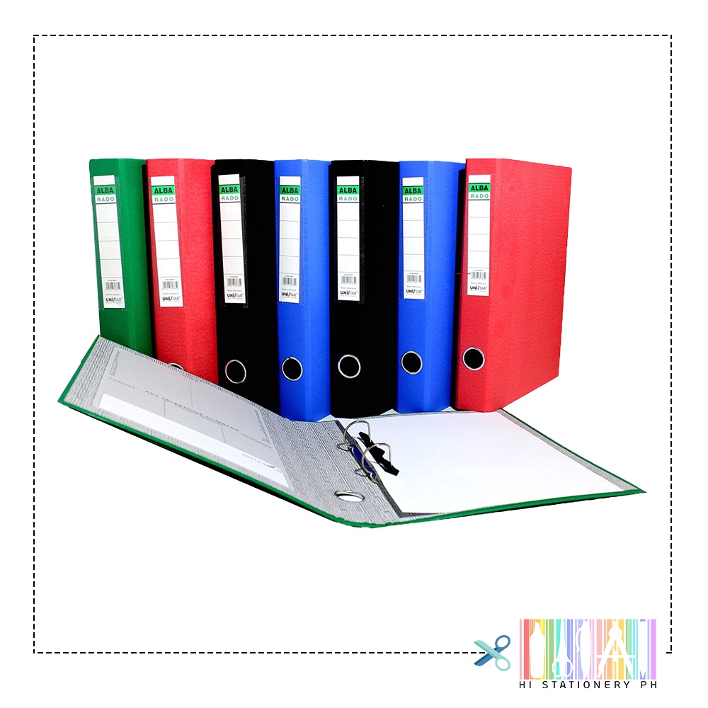 2 Ring Lever Type File Folder A4 Long Side Clip Thick Durable File ...